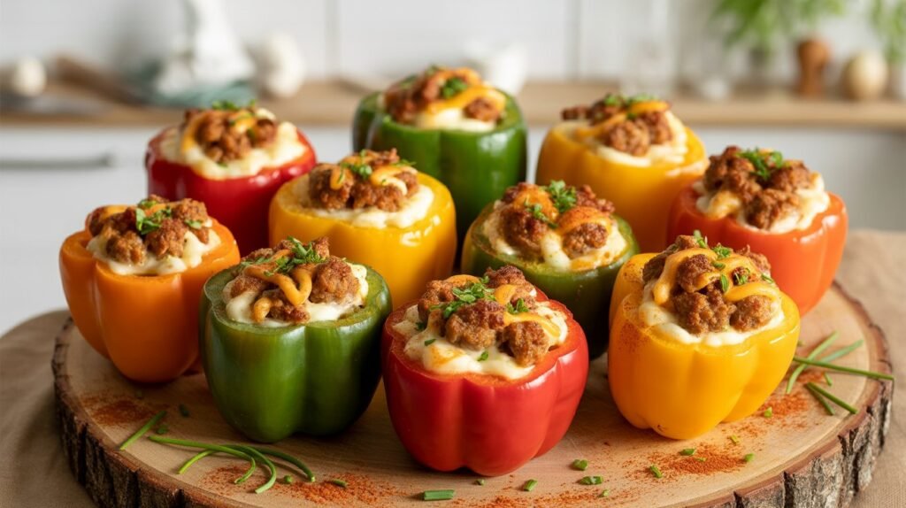 Sausage and Cream Cheese Stuffed Mini Peppers Easy Cheesy Party ...